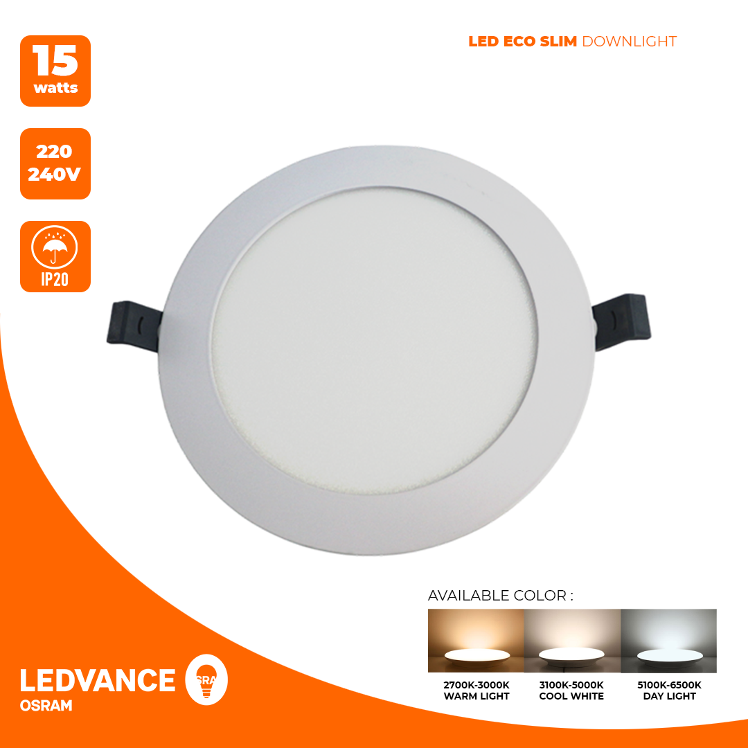 LEDVANCE LED Eco Slim Downlight 9W (Round) - Metal-lite PH